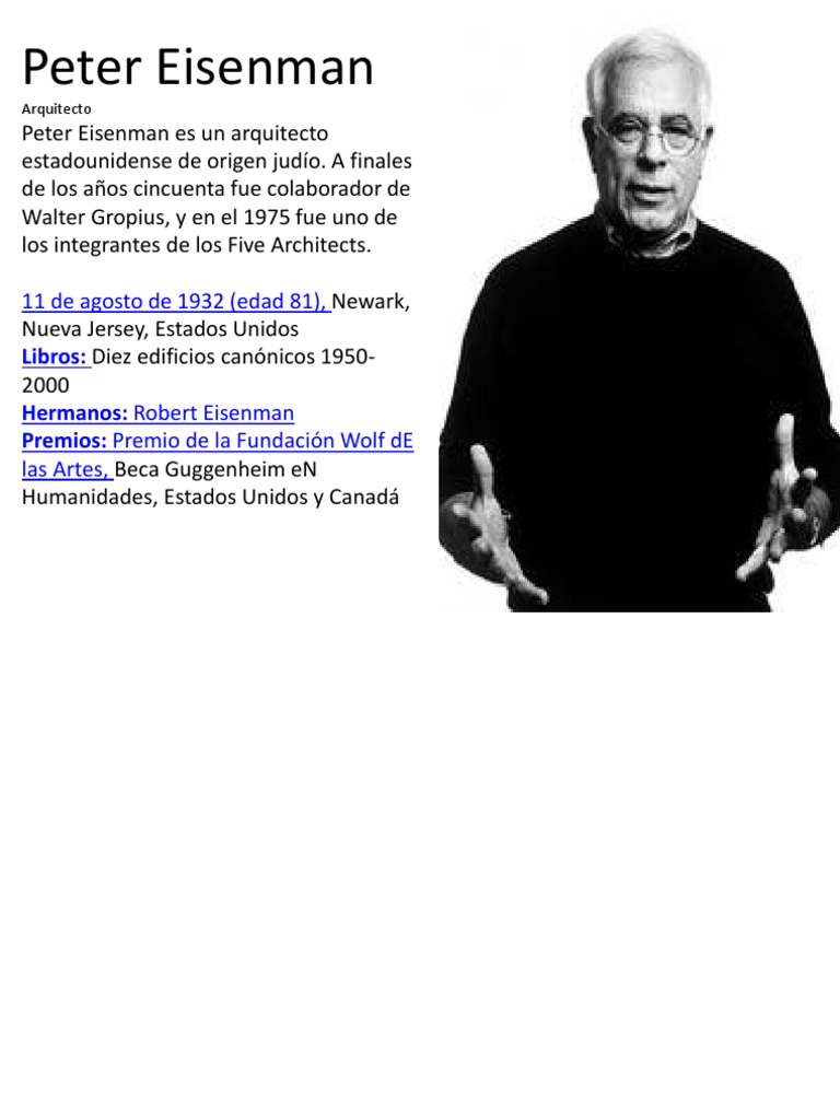 Peter Eisenman | PDF