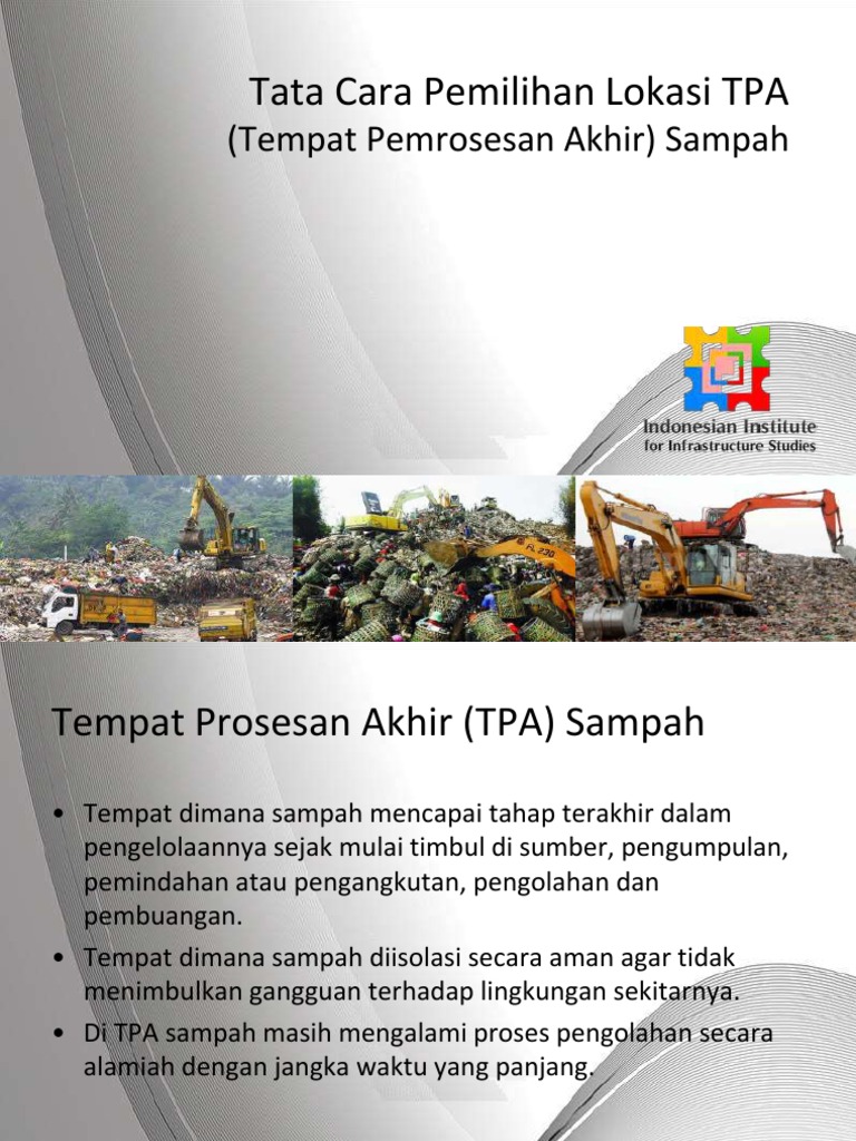 Tata Cara Pemilihan Lokasi TPA Sampah | PDF