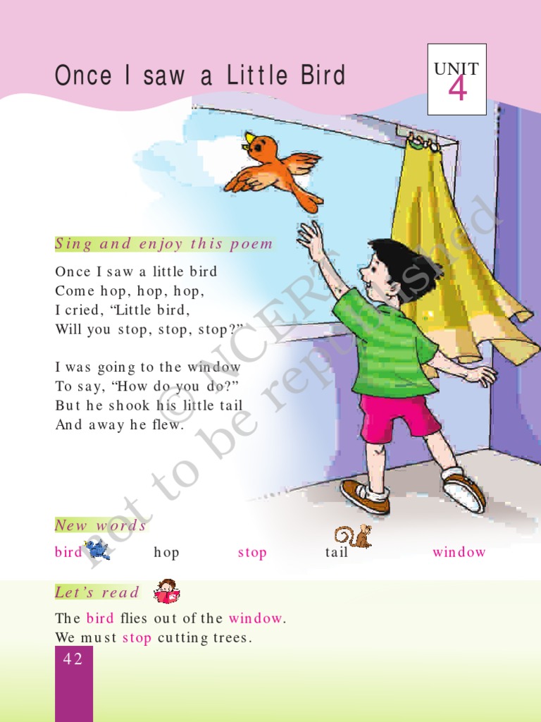 Once I saw a little bird