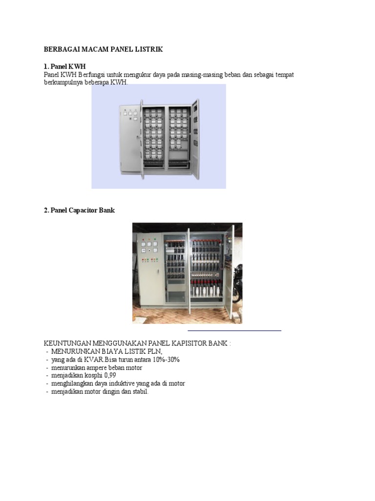 Macam-Macam Panel Listrik | PDF