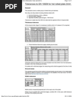 En 10029 PDF | PDF | Building Materials | Metals