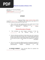 Petition for Cancellation of Encumbrance | PDF | Property Law | Social ...