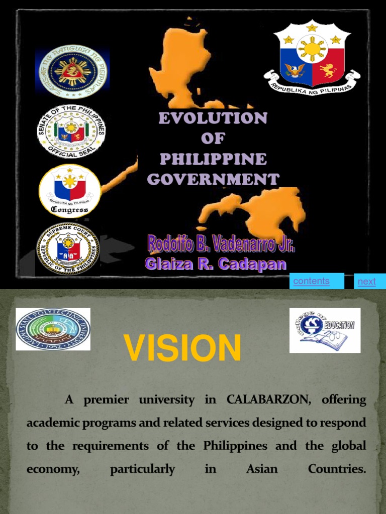 Evolution of Philippine Government | PDF | Philippines | Government