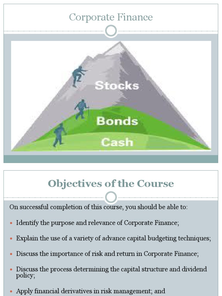 Corporate Finance MBA20022013 | PDF | Capital Structure | Dividend