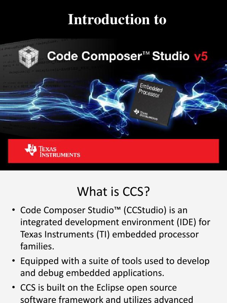 Introduction To CCS5 | PDF | Digital Signal Processor | Embedded System