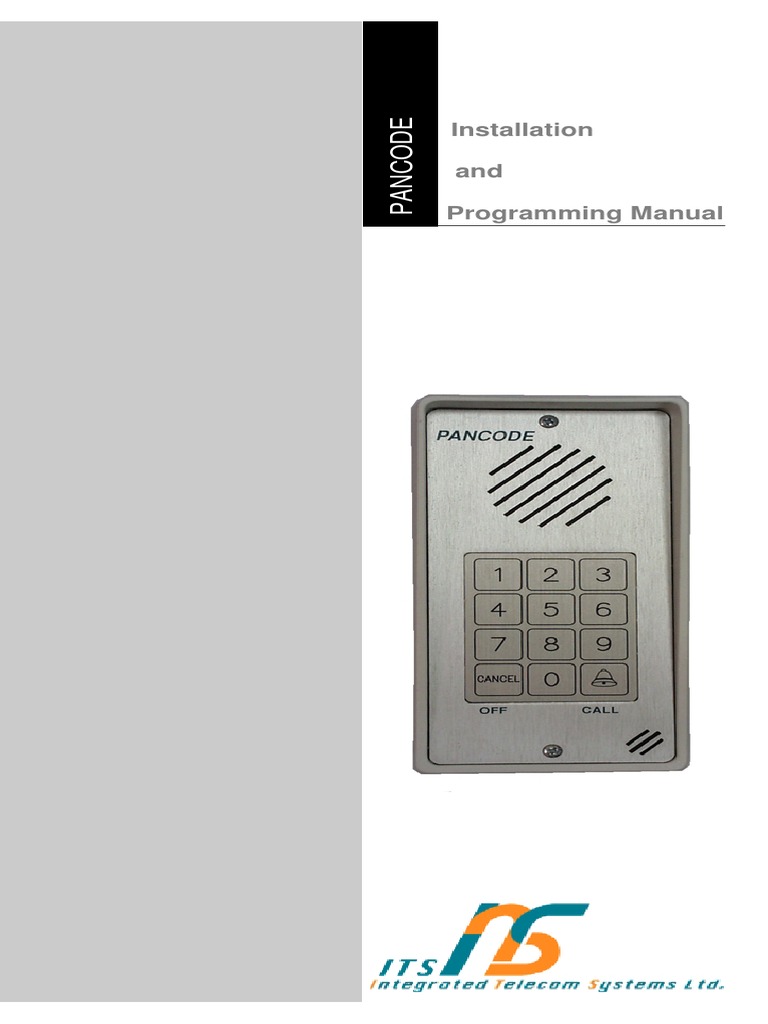 Pancode Manual | PDF | Electrical Connector | Relay