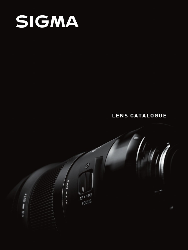 SIGMA Lens en PDF | PDF | Camera Lens | Digital Single Lens Reflex Camera