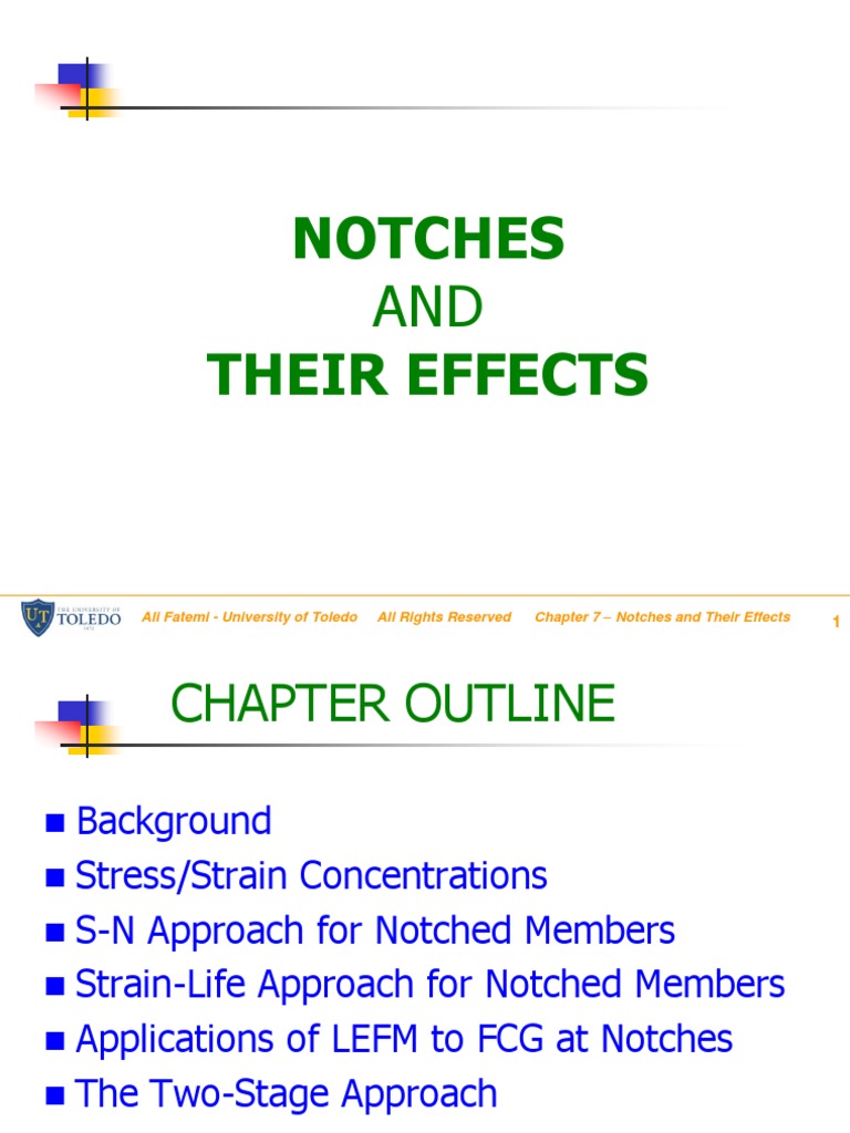 Notch Effects in Engineering Design | PDF | Fatigue (Material ...