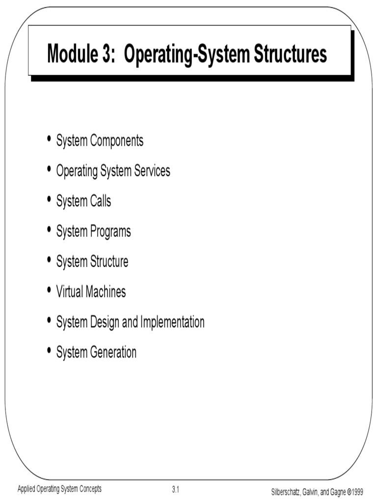 Os Structure Pdf Operating System Computer Data Storage