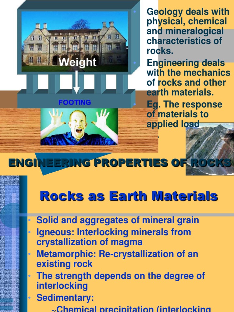 Engineering Properties of Rocks | PDF | Strength Of Materials | Porosity