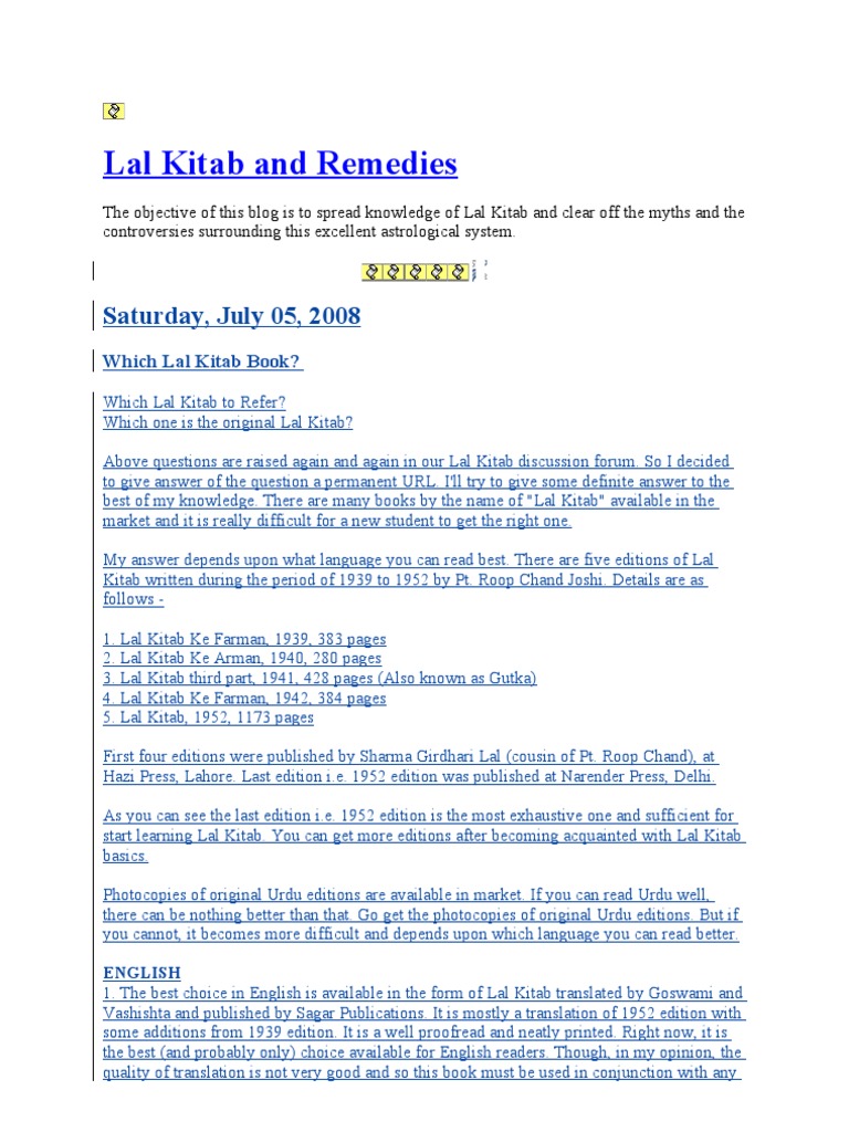 Lal Kitab and Remedies | PDF | Astrology | Esoteric Cosmology