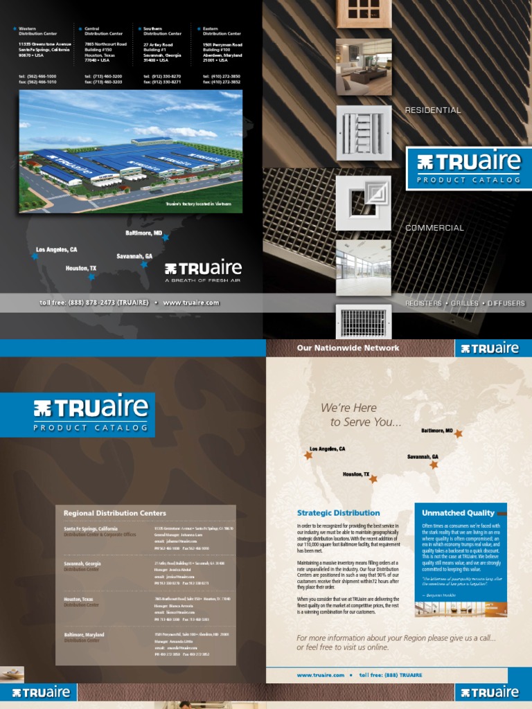 TRUaire Product Catalog Overview | PDF | Duct (Flow) | Rivet