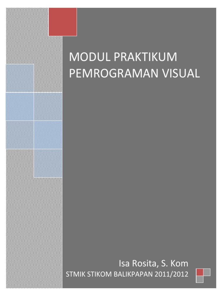 Modul Praktikum Pemrograman Visual | PDF | Seni | Teknologi & Rekayasa