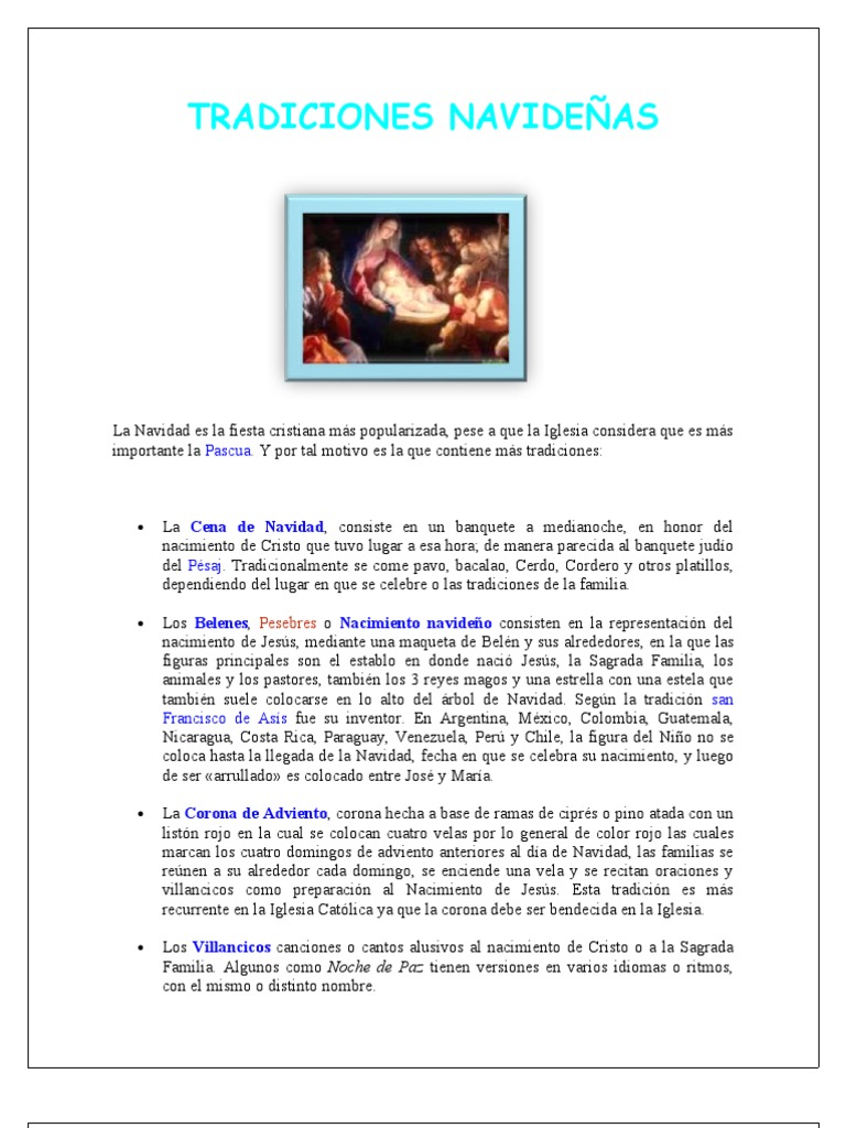 Tradiciones Navideñas en Familia | PDF | Ciencias sociales