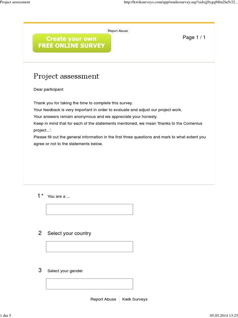 Project Assessment | PDF | Educational Assessment | Teachers