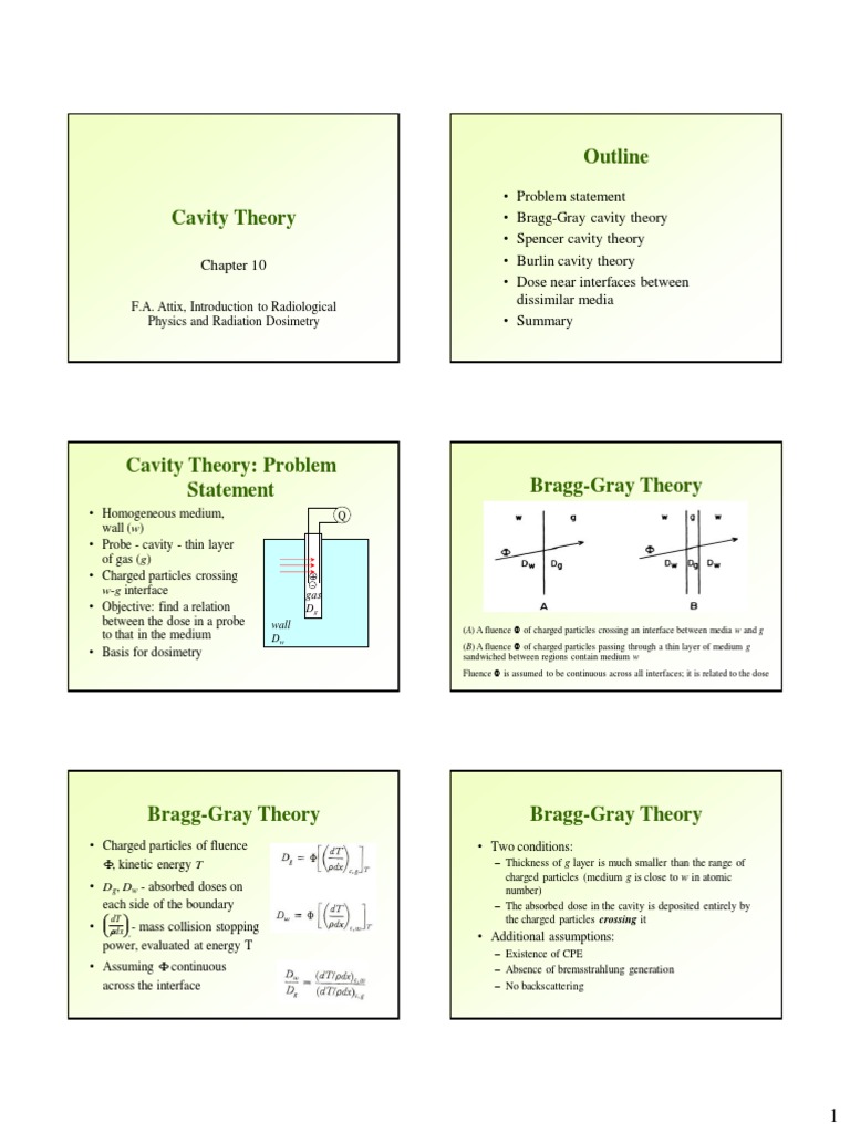 RDII - Chapter 10 Handout | Download Free PDF | Radiation | Absorbed Dose