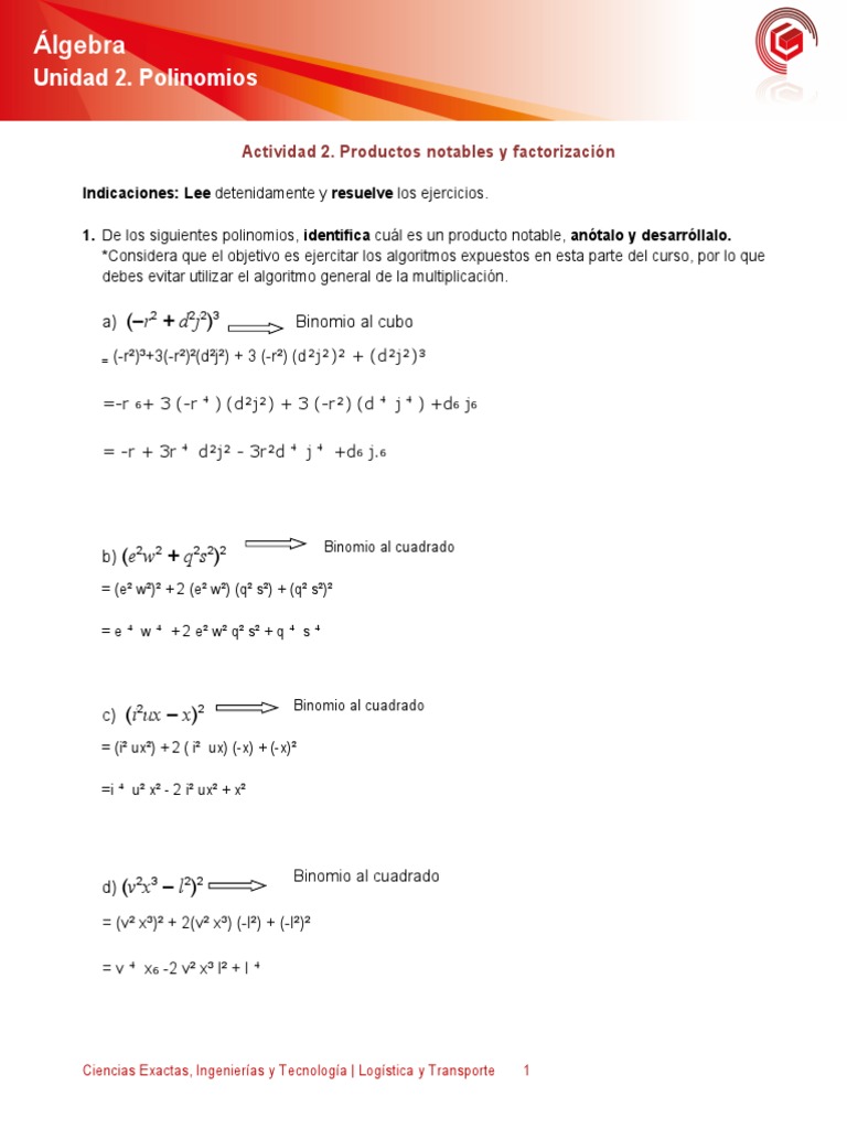 Lalg U2 A2 Rirc | PDF | Factorización | Matemáticas De La Computación