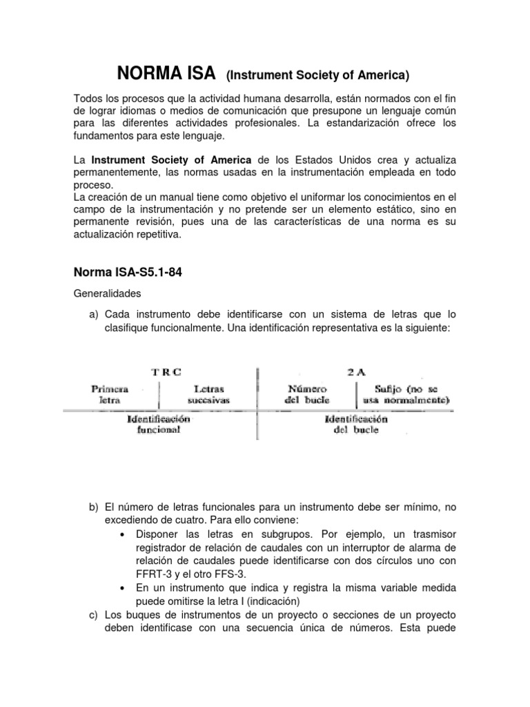 Norma ISA | PDF