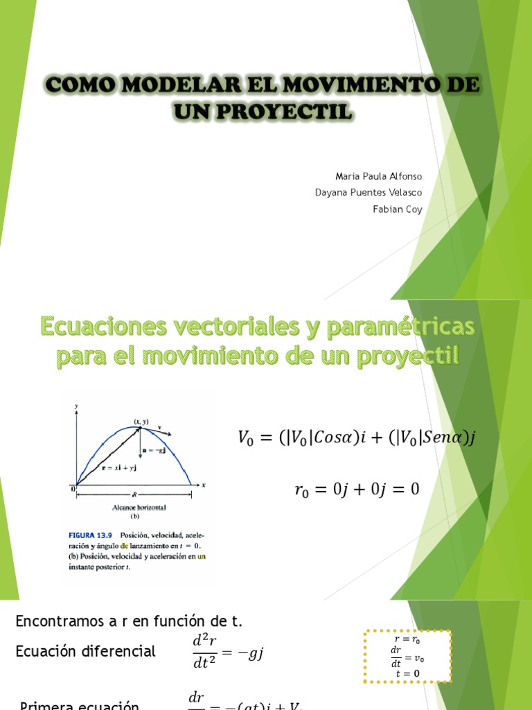 Como Modelar El Movimiento de Un Proyectil | PDF