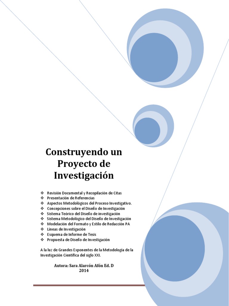 Construyendo Un Proyecto de Investigación | PDF | Science | Teoría