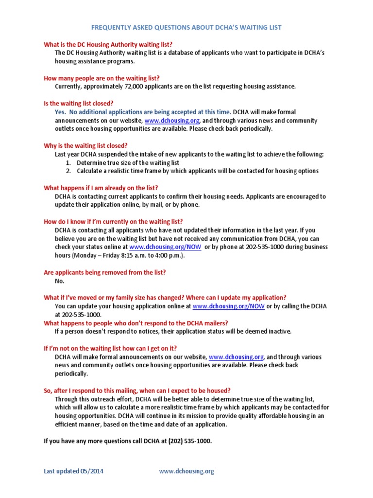 Waitlist Faqs 05 2014-2 | PDF | Faq | Online And Offline