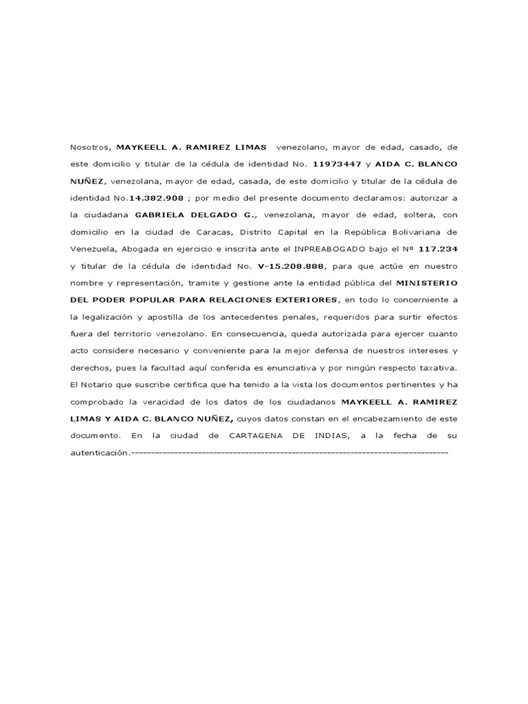 Modelo de Poder General (Cancilleria) | PDF