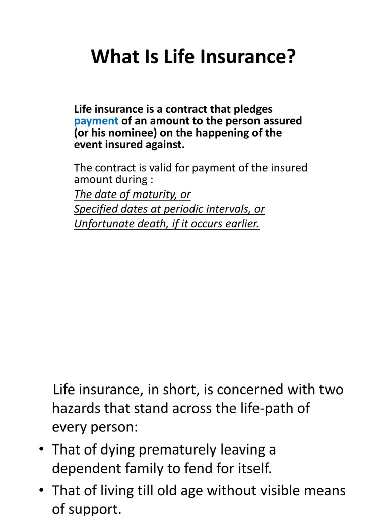 What Is Life Insurance | PDF | Life Insurance | Reinsurance