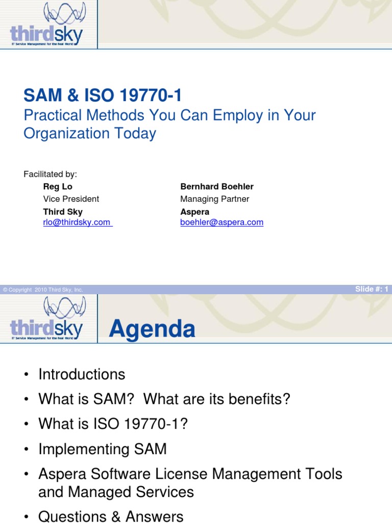 Aspera Software Asset Management ISO 19770-1 PDF | PDF | Verification ...