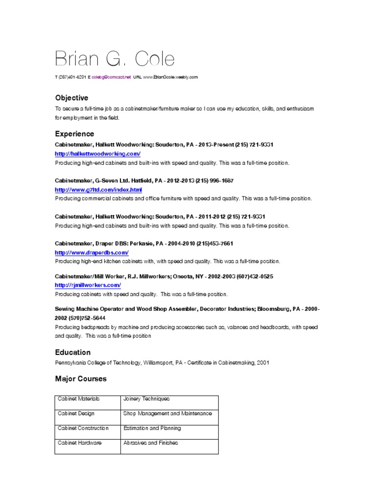 Brians Resume Word | PDF