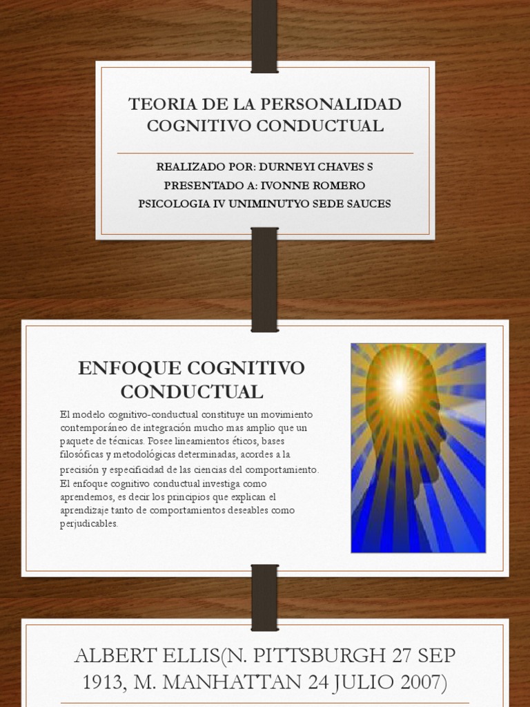 Teoria de La Personalidad Cognitivo Conductual | Descargar gratis PDF ...