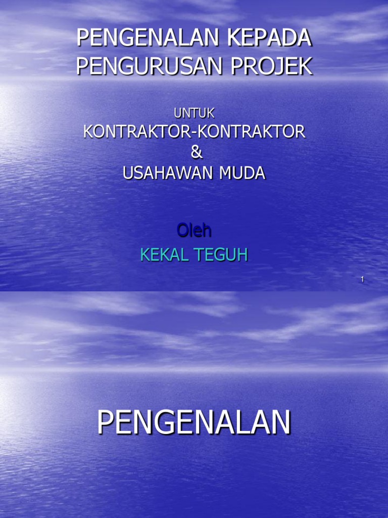 Pengurusan Projek Pdf