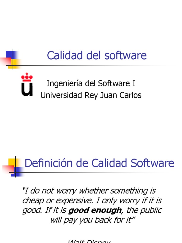 Calidad Del Software | PDF | Software | Calidad (comercial)