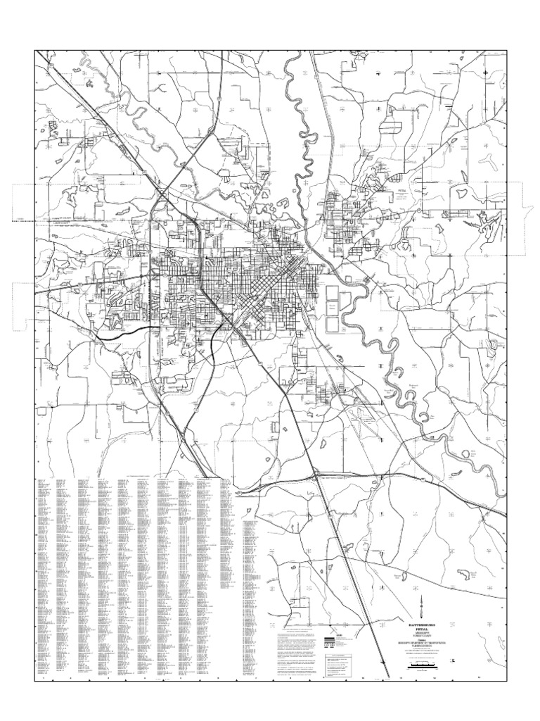 Map of Hattiesburg and Petal, Mississippi | PDF