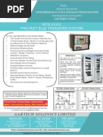 BTS 2000 The Fast Bus Transfer System: Solonics LTD | PDF | Electric ...