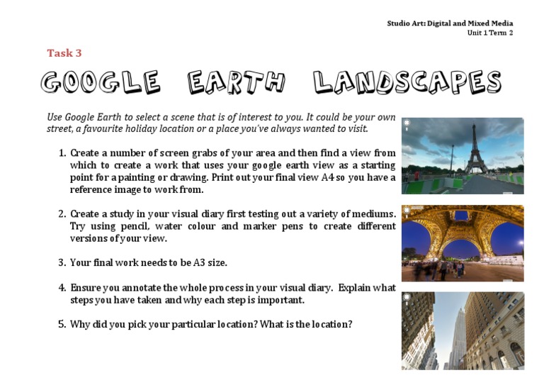 Google Earth Task 3 | PDF