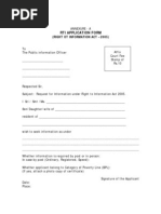 RTI Application Format Sample | PDF