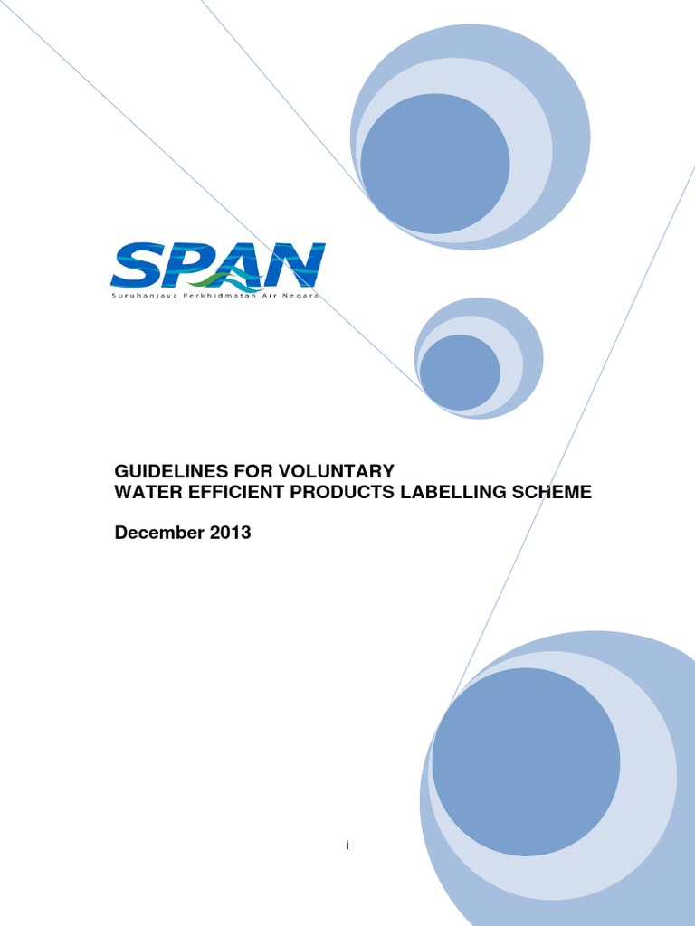 WEPLS Guidelines Dec 2013 | PDF | Tap (Valve) | Washing Machine