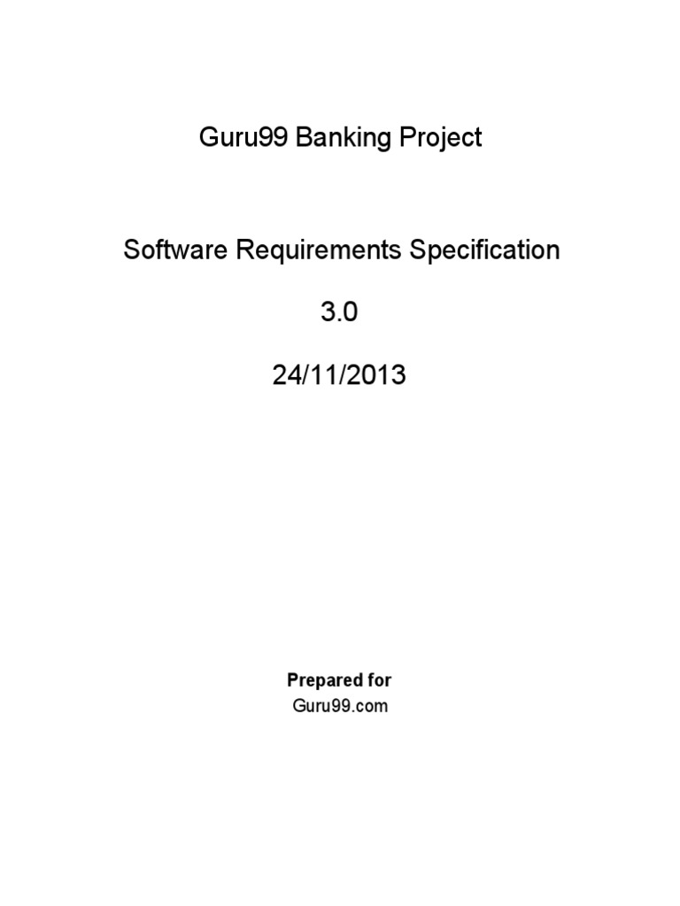 SRS v3 | PDF | Application Programming Interface | Banks