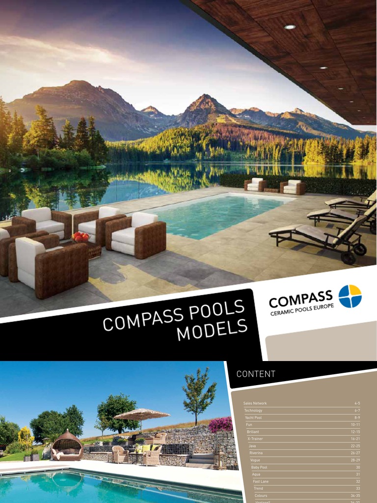 Compass Ceramic Pools Catalogue 2014 - English | PDF | Swimming Pool ...