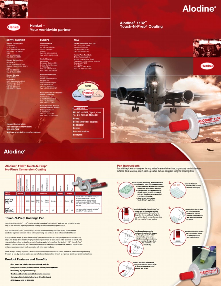 Alodine 1132 Brochure | PDF | Coating | Manmade Materials