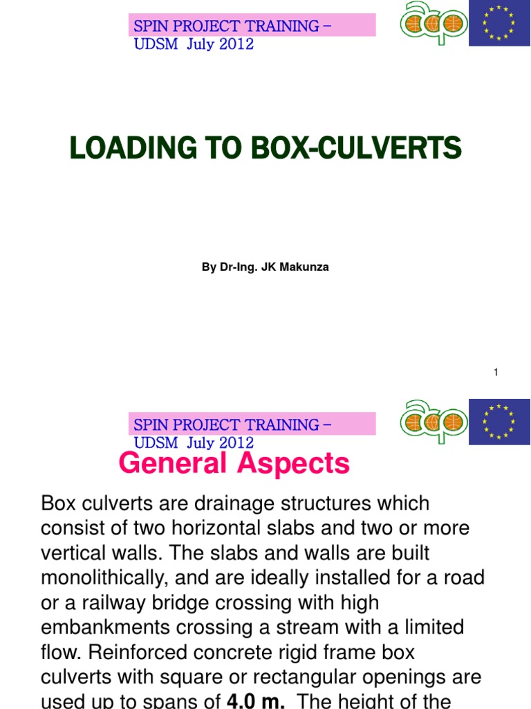 Spin Loading To Box Culverts | PDF | Framing (Construction ...