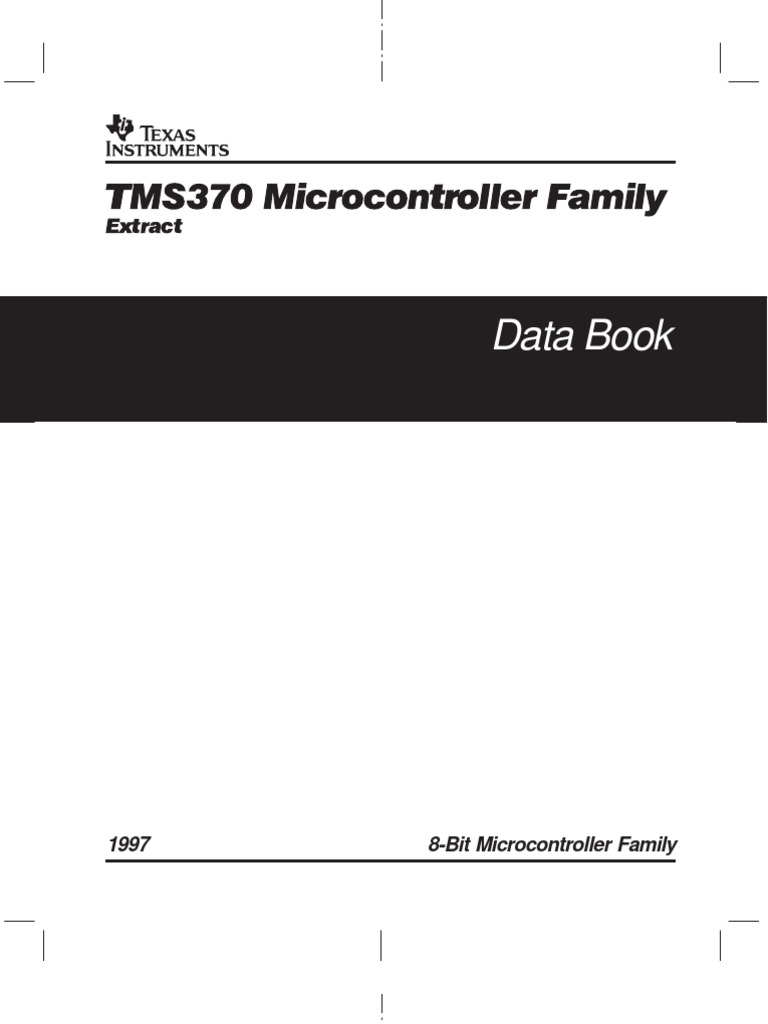 TMS370 Microcontroller Family | PDF | Microcontroller | Random Access Memory