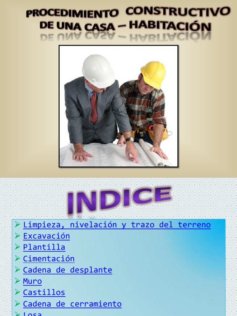Procedimiento Constructivo | PDF | Fundación (Ingeniería) | Ingeniería estructural