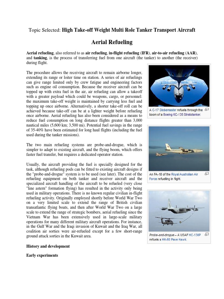 Aerial Refueling | PDF | Aerial Refueling | Aviation