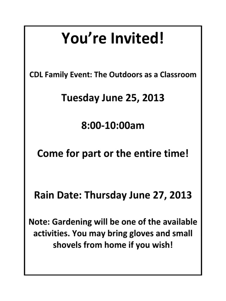 Family Event Flyer | PDF