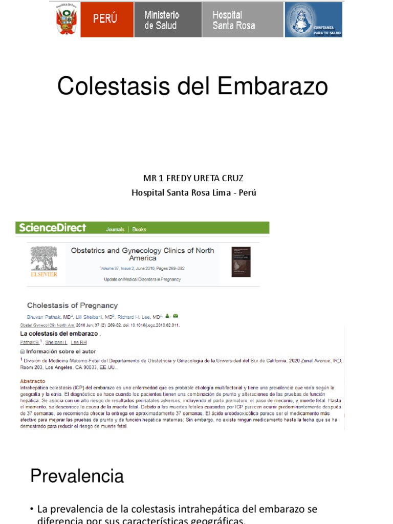 Colestasis Intrahepática en el Embarazo | PDF | El embarazo | Parto
