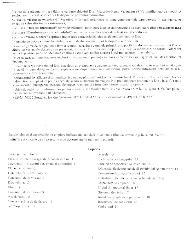 Manual Mercedes Benz A140 | PDF