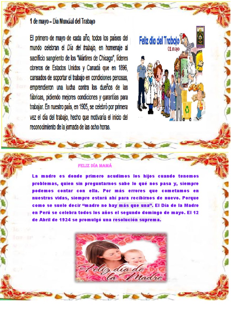 Fechas Civicas Mayo | PDF | Tabaco | Perú