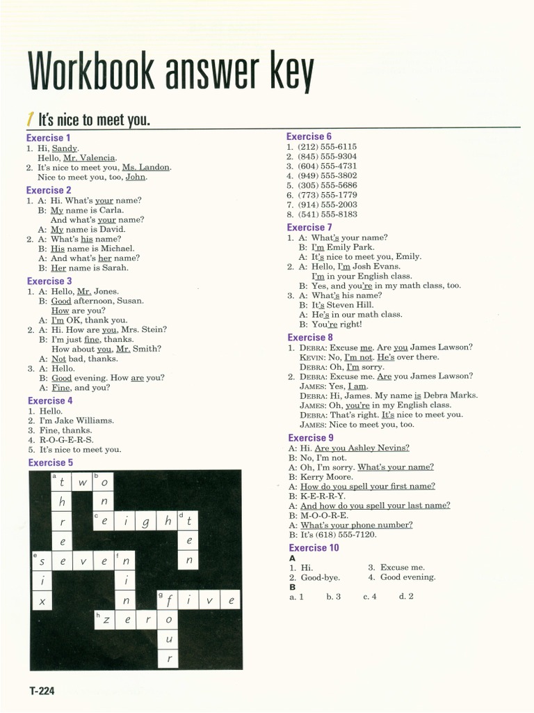 32 Workbook Answer Key | PDF