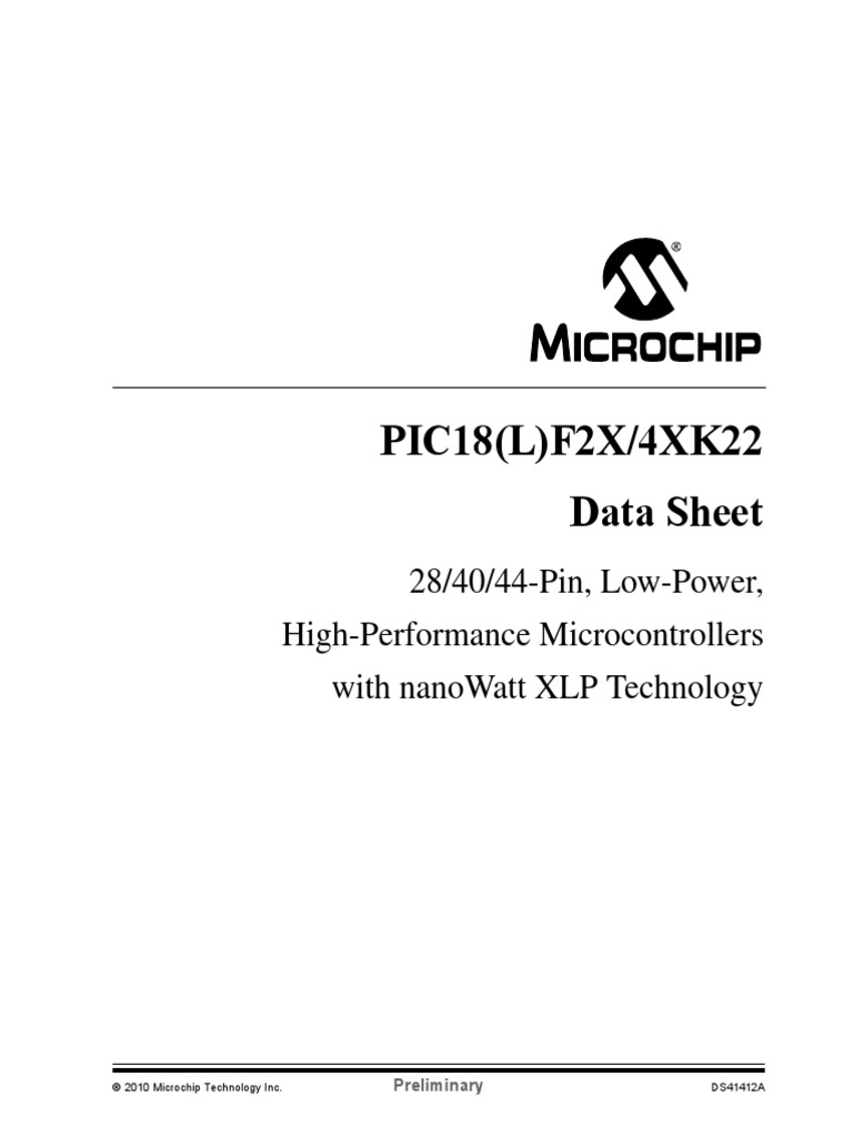 Pic 18F45K22 | PDF | Pic Microcontroller | Analog To Digital Converter